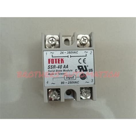Jual Solid State Relay SSR 40 AA Fotek Shopee Indonesia