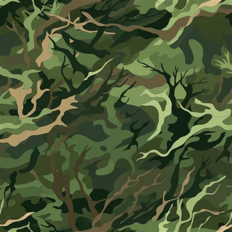 Premium Photo Woodland Camouflage Topographical Map Pattern Ai Generated