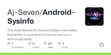 GitHub Aj Seven Android Sysinfo