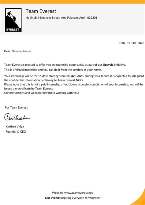 Internship Internshala Intern Certificate Ngo Naveen Kumar