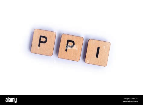 The Abbreviation Ppi Payment Protection Insurance Spelt With Wooden