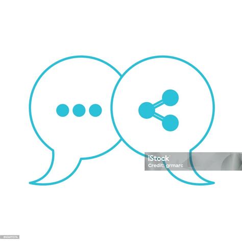 블루 색상 쌍의 실루엣 줄임표 및 네트워크의 기호 연설 거품 0명에 대한 스톡 벡터 아트 및 기타 이미지 0명 가리키기