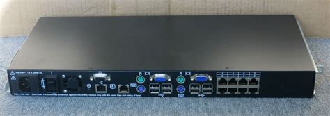 Ibm 1735 1gx 2x8 Local Console Manager Kvm Switch 8 Port 1u Rack Mount