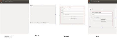 Qt C Dynamic GUI From Multiple Ui Files Stack Overflow