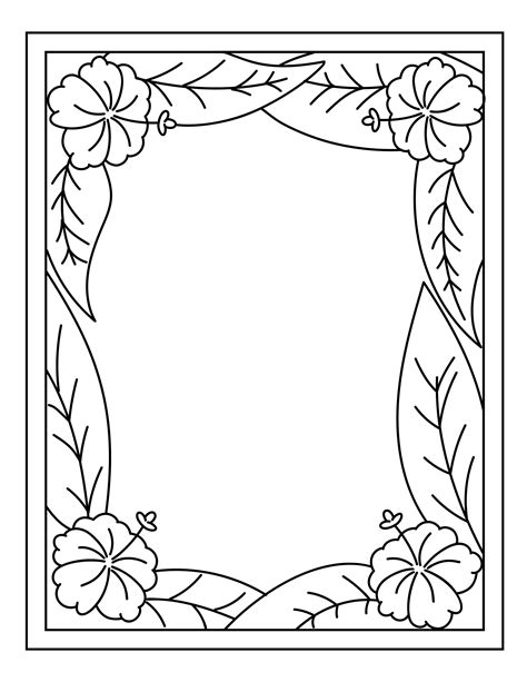 Borders Coloring Pages At Getcolorings Com Free My Xxx Hot Girl