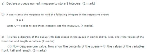 Solved Use The Implementation Of The Queue Data Structure