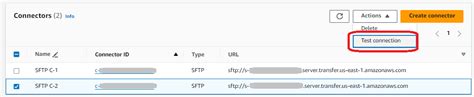 Configure SFTP Connectors AWS Transfer Family