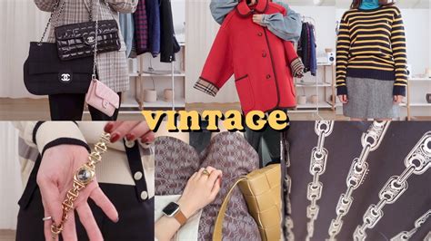 Eng 나만 알고싶은 빈티지샵 모두 공개합니다 ️빈티지 쇼핑🛍샤넬 디올 셀린느 버버리 구찌 루이비통 폴로 생로랑