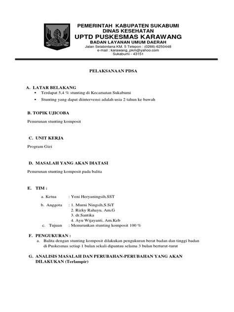 Pdsa Stunting 2023 Pdf