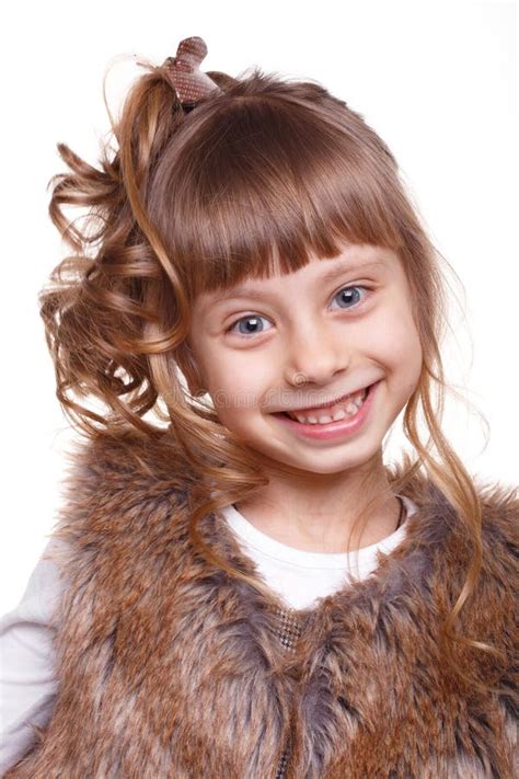 Portrait Dune Fille De Chatte Image Stock Image Du Fille Espiègle