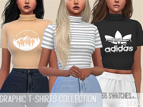Pinkzombiecupcakes Graphic T Shirts Collection Sims 4 Clothing