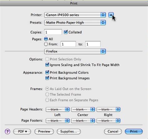 My MacBookpro Won T Print In Color Anymore I Can T Find Anywhere To Select For Color Or Black