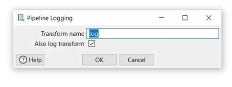 Pipeline Log Apache Hop
