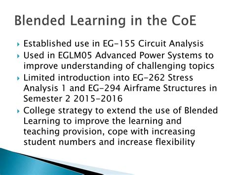 Blended Learning Approach At College Of Engineering Swansea Pptx