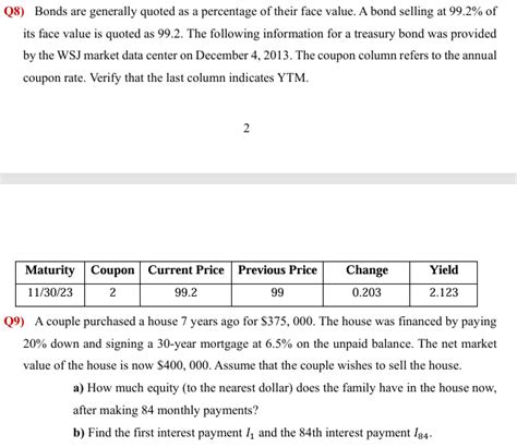 Solved Can You Answer 8 ﻿and 9 ﻿and Show The Formulas You Used