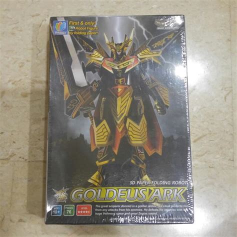 3d Paper Folding Robot Goldeus Ark Hobbies And Toys Toys And Games On