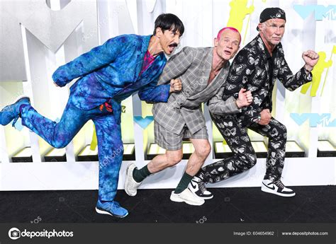 Anthony Kiedis Flea Chad Smith Red Hot Chili Peppers Arrive — Foto