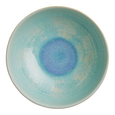 Cove Aqua Crackle Reactive Glaze Bowl World Market