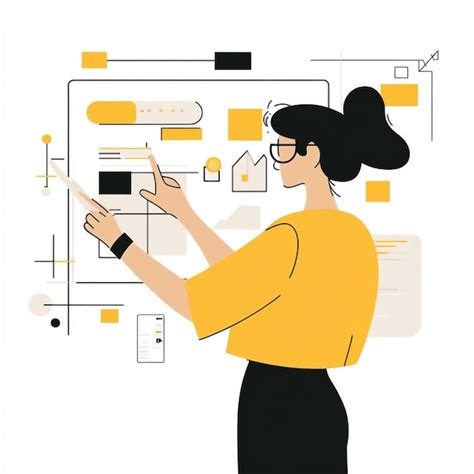 A Person Integrating Visual Design Elements With Interactive Features