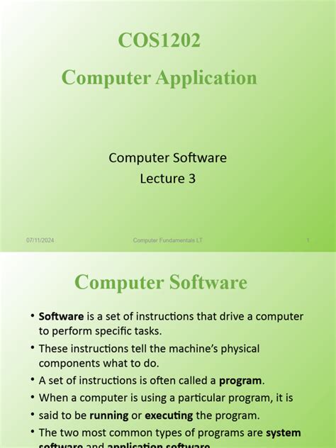 Lecture3 Computer Software Pdf Operating System Graphical User