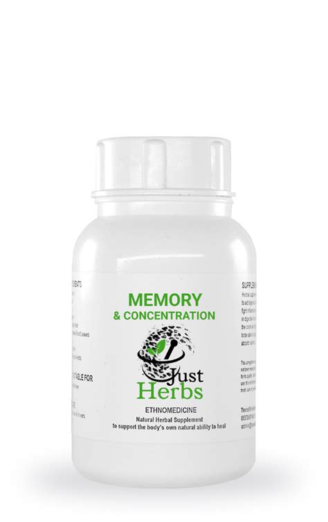 Memory And Concentration 120s Just Herbs