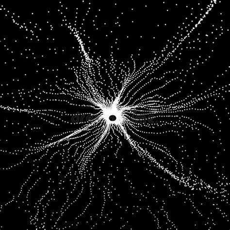 Array With Dynamic Particles 3d Technology Style Abstract Background Stock Vector