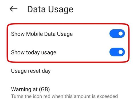 How To Show Data Usage In Miui 125 On Control Panel Mobmet