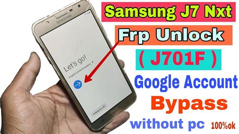 Samsung J7 Nxt Frp Unlock J701F Google Account Bypass Without Pc New Trick Android 9 0 100