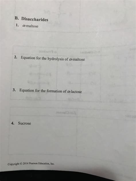 Solved B Disaccharides 1 2 Using Haworth Structures