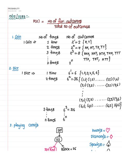 SOLUTION Class Probability Notes Studypool