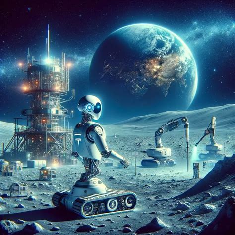 Ai Robots In Space Exploration And Lunar Helium 3 Mining