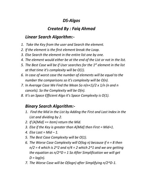 Algorithms With Complexities Pdf Array Data Structure Computing