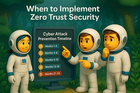 When To Implement Zero Trust Security Cyber Attack Prevention Timeline