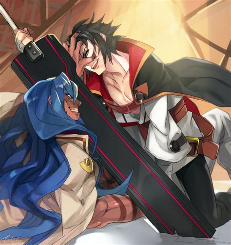 Kagura Mutsuki And Azrael Blazblue And More Drawn By Hyakuhachi Over Danbooru