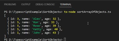 How To Sort Arrays Of Objects In Typescript