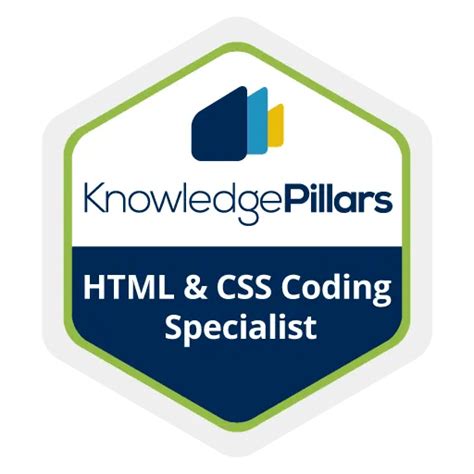 html and css coding specialist certification by knowledge pillars