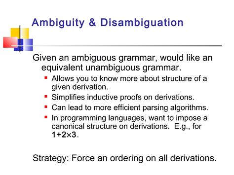 Context Free Grammar Ppt
