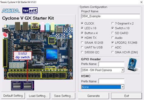 Cyclone V GX Starter Kit