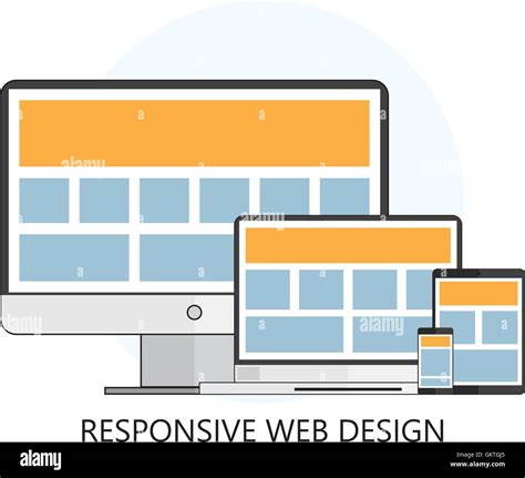 Responsive Web Design Icon Stock Vector Image And Art Alamy