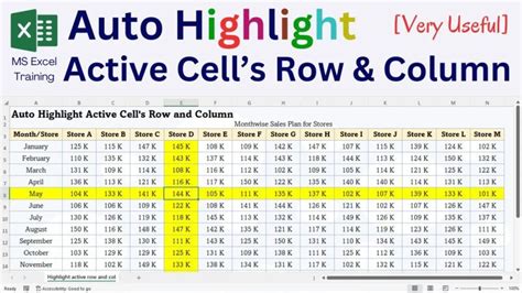Learn Microsoft Excel On Linkedin Auto Highlight Active Cell Row Column In Excel👇 Tutorial Link