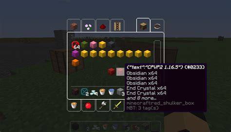 Saved Toolbars Bug Rminecraft