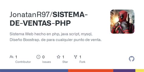 Github Jonatanr Sistema De Ventas Php Sistema Web Hecho En Php Java Script Mysql Dise O