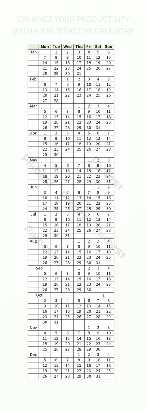 Boost Your Efficiency With An Engaging Calendar Excel Template Free