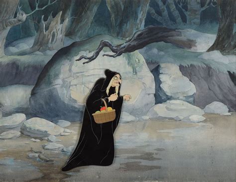 Wicked Witch Production Cel And Production Background From Snow White