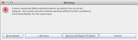 java a javax swing text badlocationexception exception keeps opening