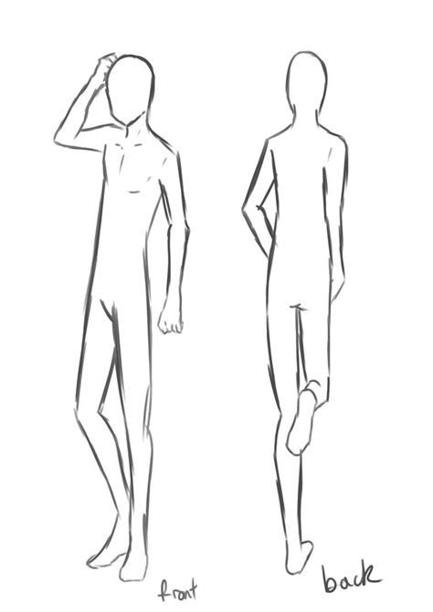 Cute Full Body Anime Pose Reference Male