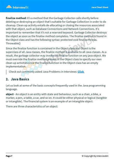 Java Full Cheat Sheet Connect Programming