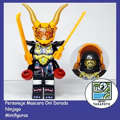 Mascara Oni Dorado Minifigura Ninjago Juguete Regalo Tarapoto