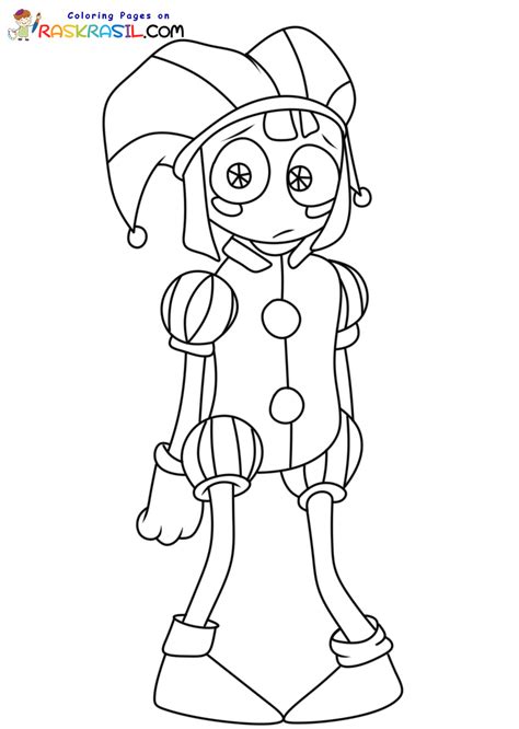 Раскраски Удивительный Цифровой Цирк Распечатать