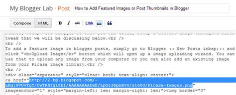 How To Add Featured Images Or Thumbnails In Blogger My Blogger Lab